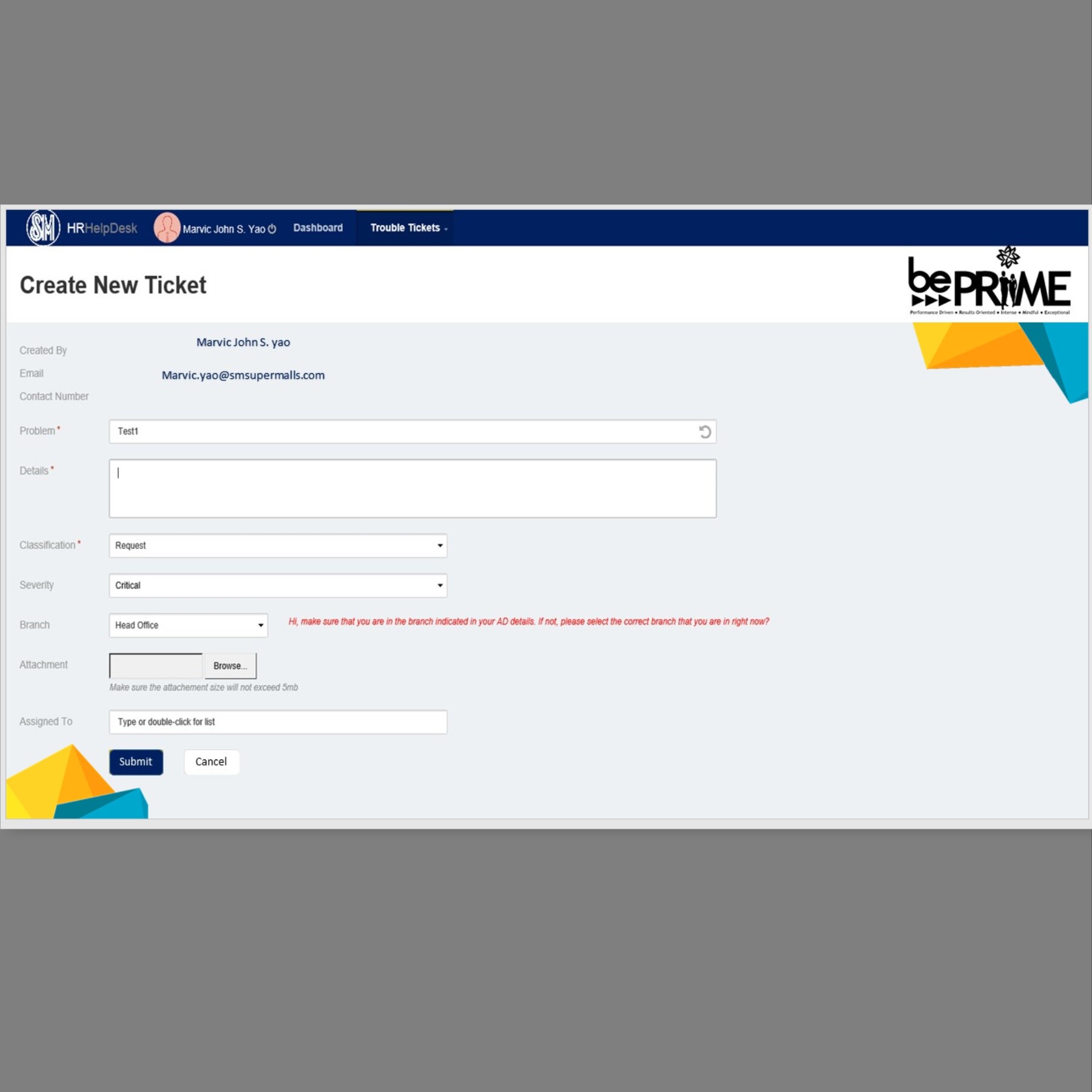 ArtStation - HR helpdesk Ticket Creation Design