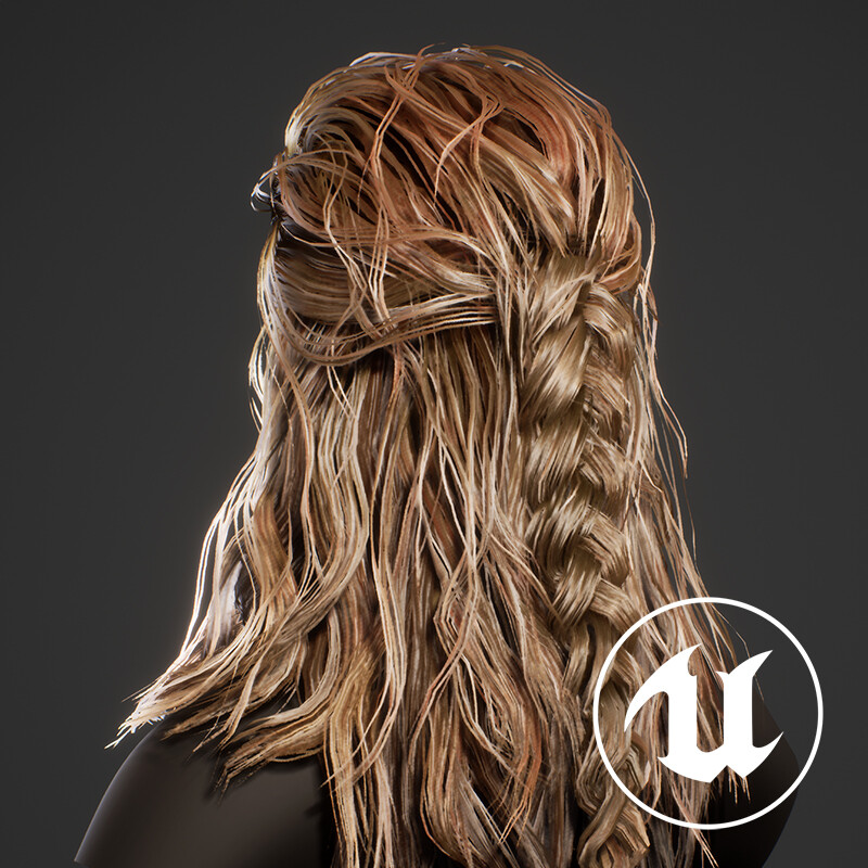 ArtStation - Realtime Hair study