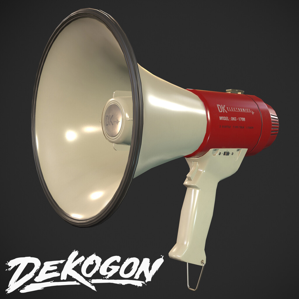 ArtStation - Dekogon Hollywood Megaphone