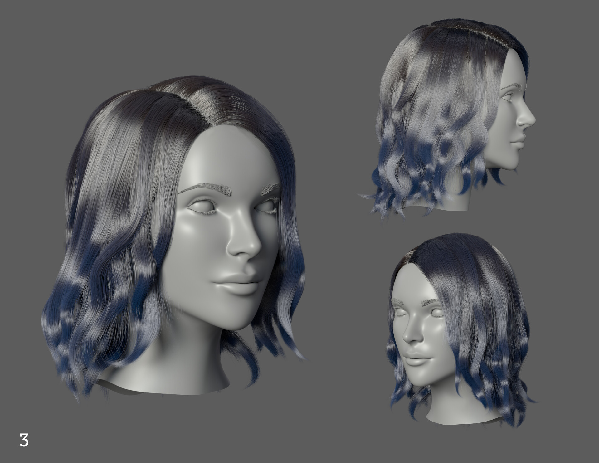 ArtStation - 3D Hair Samples