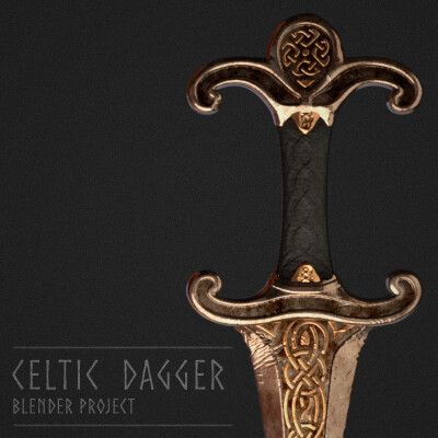 ArtStation - Celtic themed ritual dagger