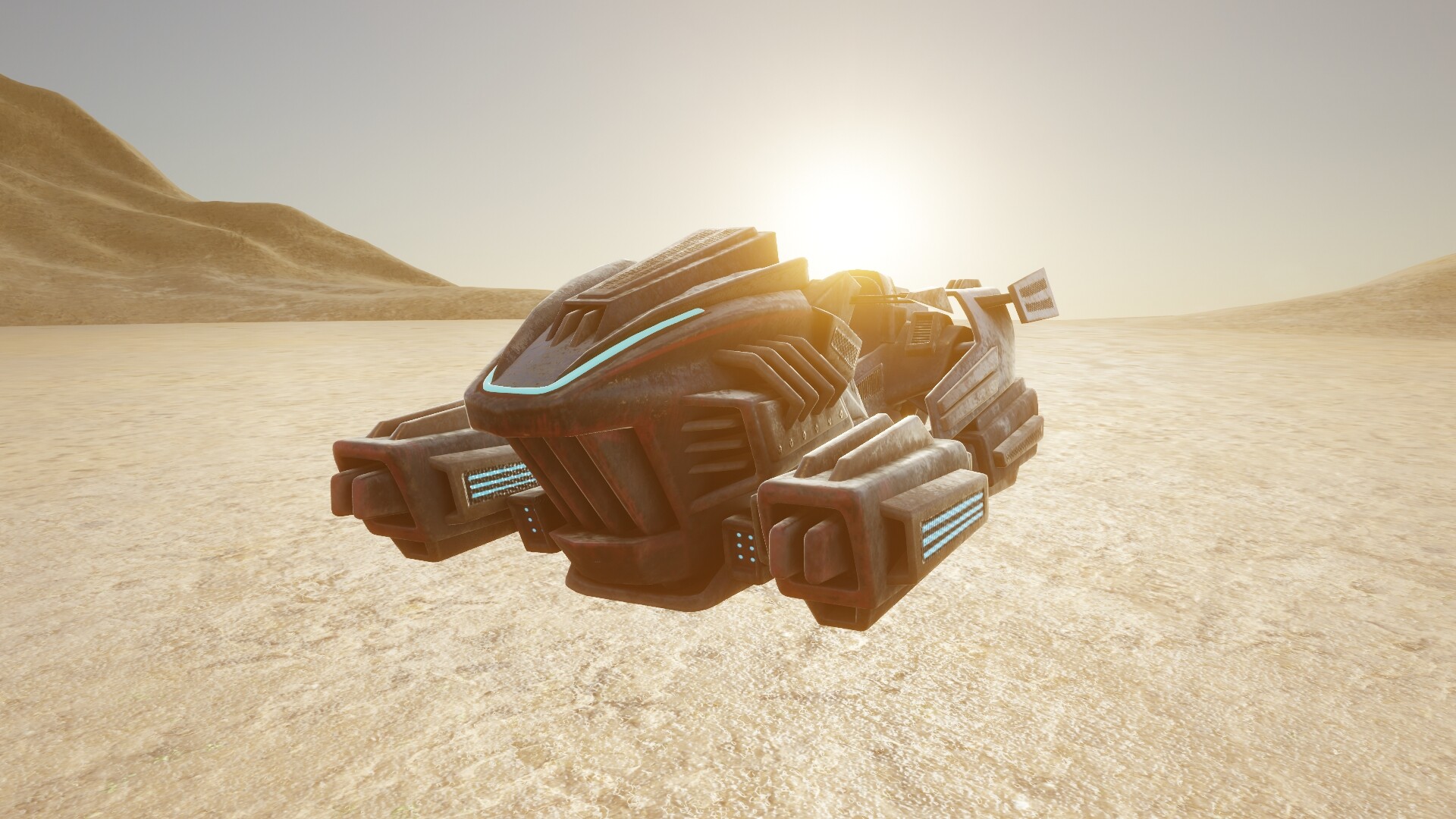 ArtStation - Post apocalyptic Hover bike