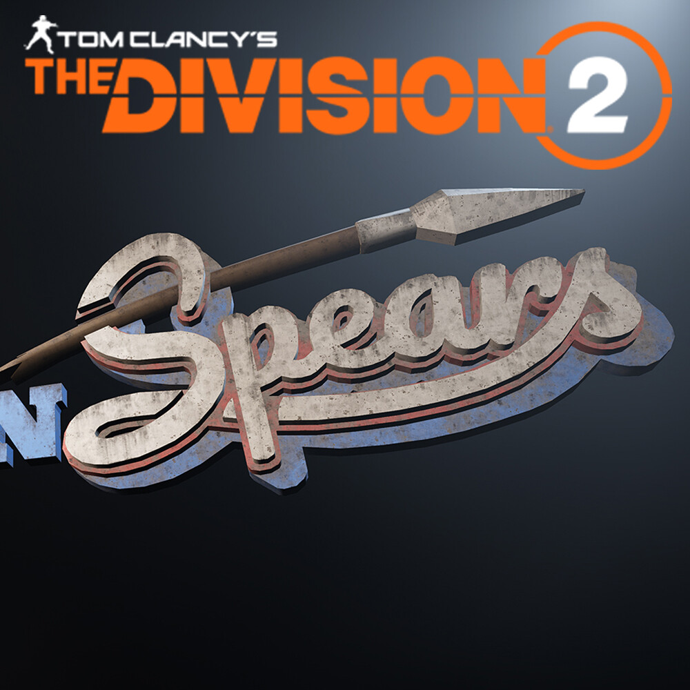 ArtStation - The Division 2 - Stadium Sign