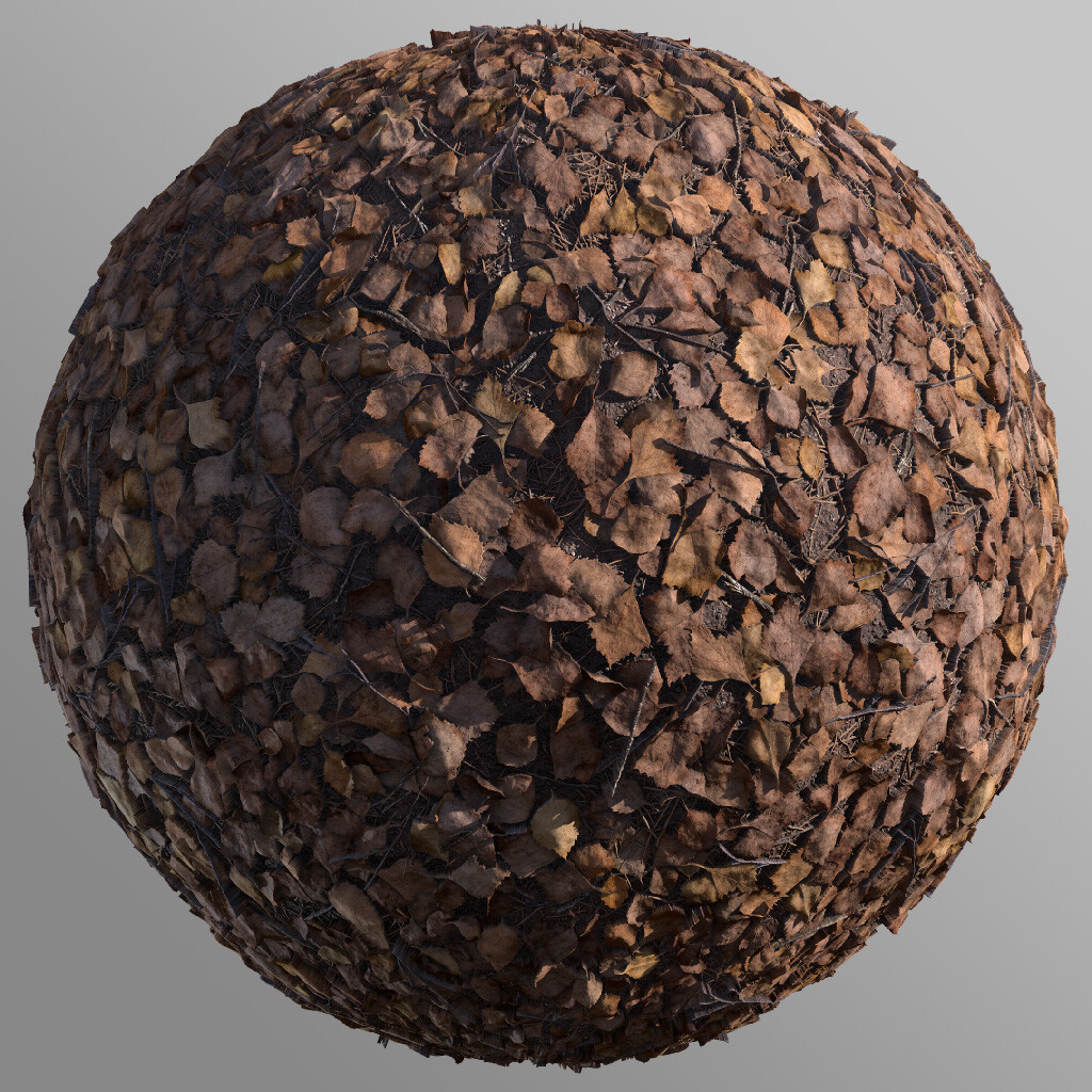 ArtStation - Ground Leaves Material