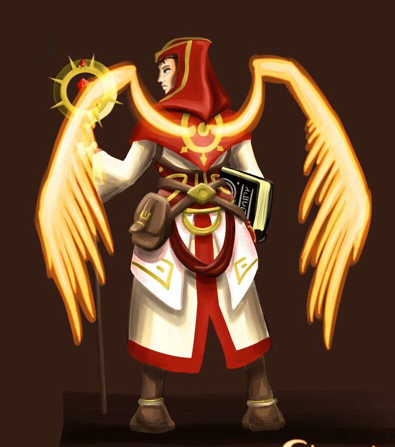 ArtStation - The Priest - Aasimar Sorcerer - Character Art Commission
