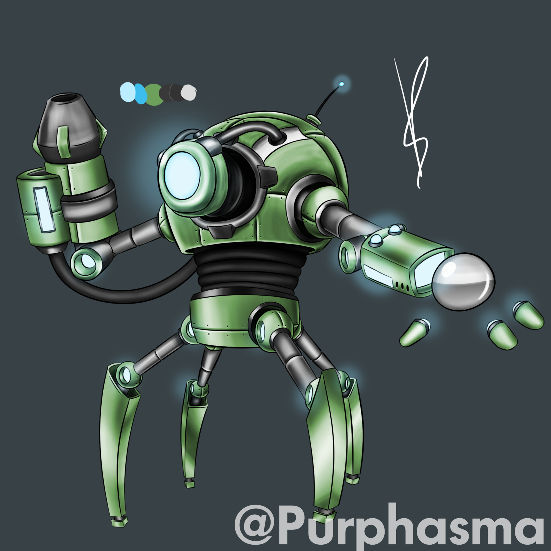 ArtStation - Sci-Fi Robot Concept: Cleaner Droid