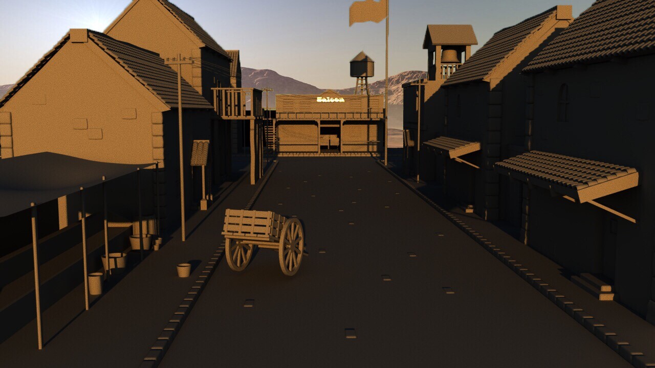 ArtStation - Old town road