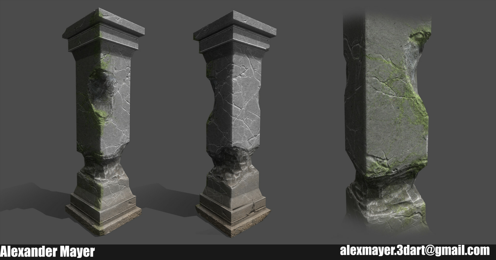 ArtStation - Old Broken Pillar