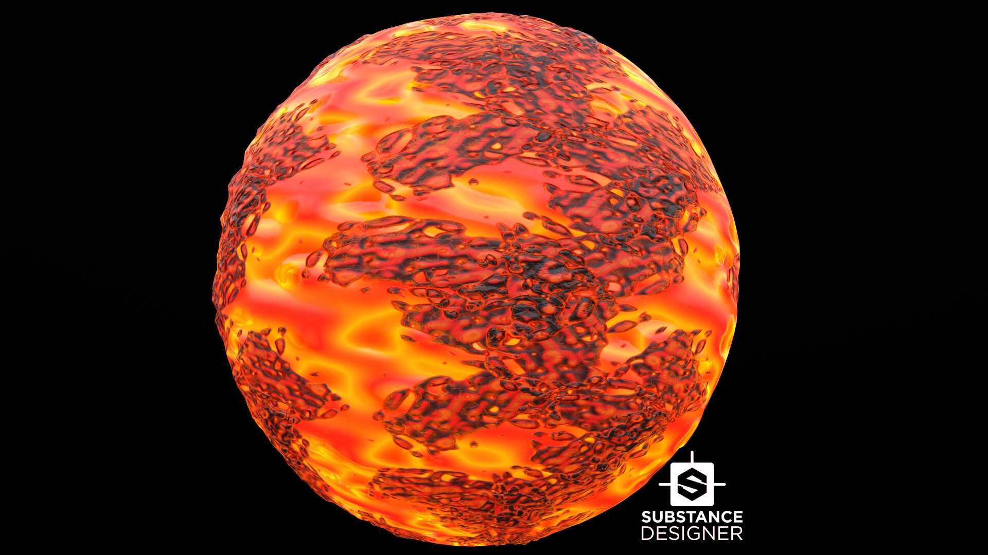 ArtStation - Animated Lava material