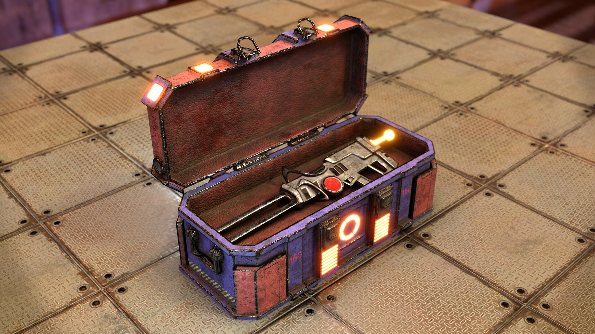 ArtStation - Sci-Fi Chest with Magnezone Weapon