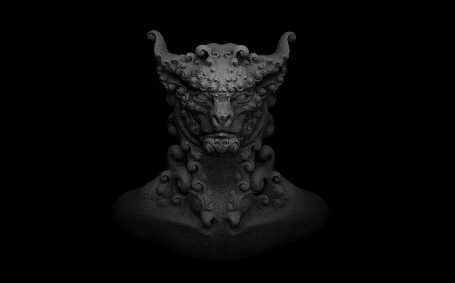 ArtStation - Creature Bust - Experiment