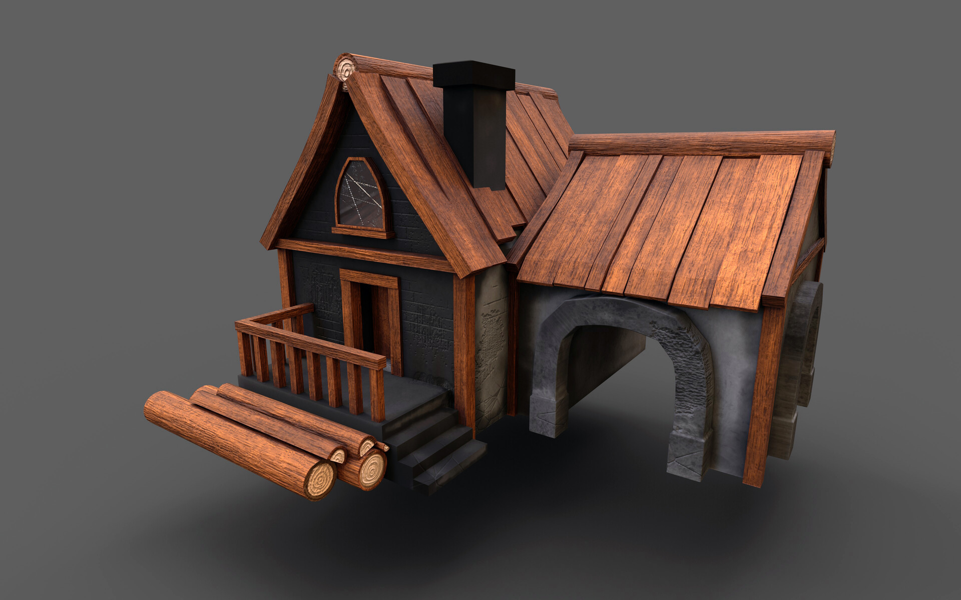 ArtStation - Blacksmith house