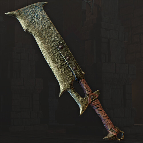 ArtStation - Orc sword game asset + Making of video
