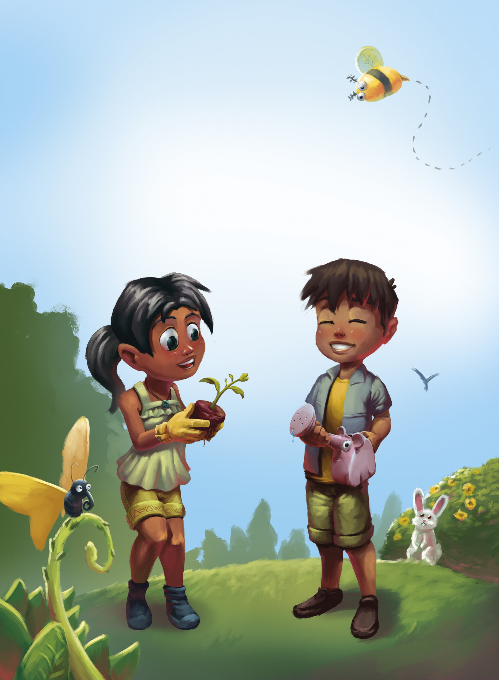 ArtStation - poetry book art for children 2019