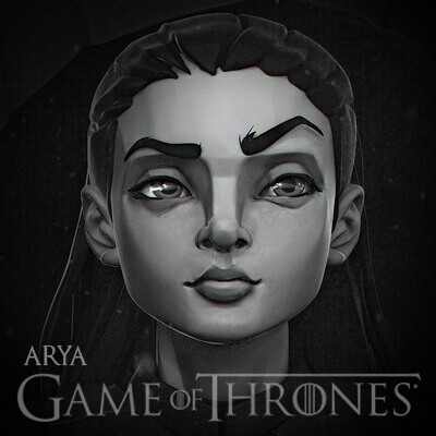 ArtStation - -GameOfThrones Stylized Arya Stark-