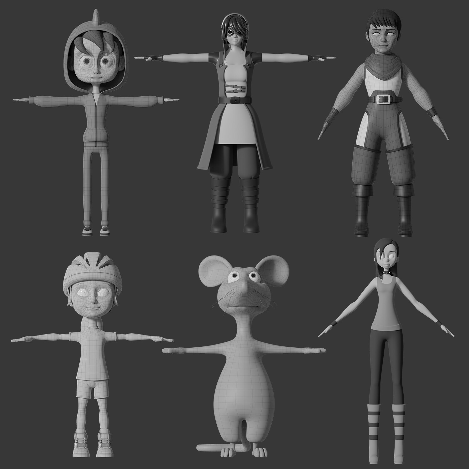 ArtStation - Characters ( Industrial Training )