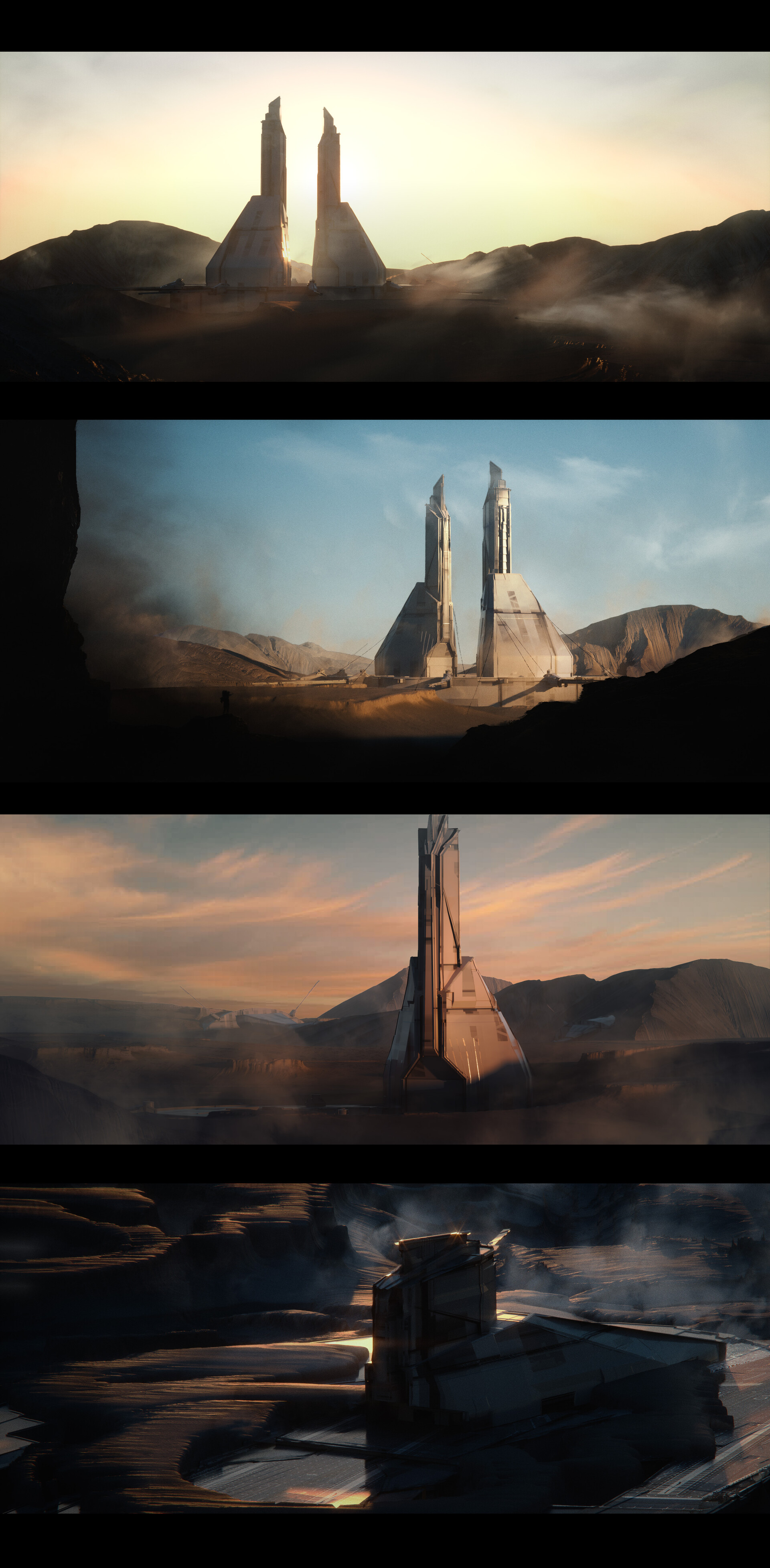 ArtStation - Desert base concept