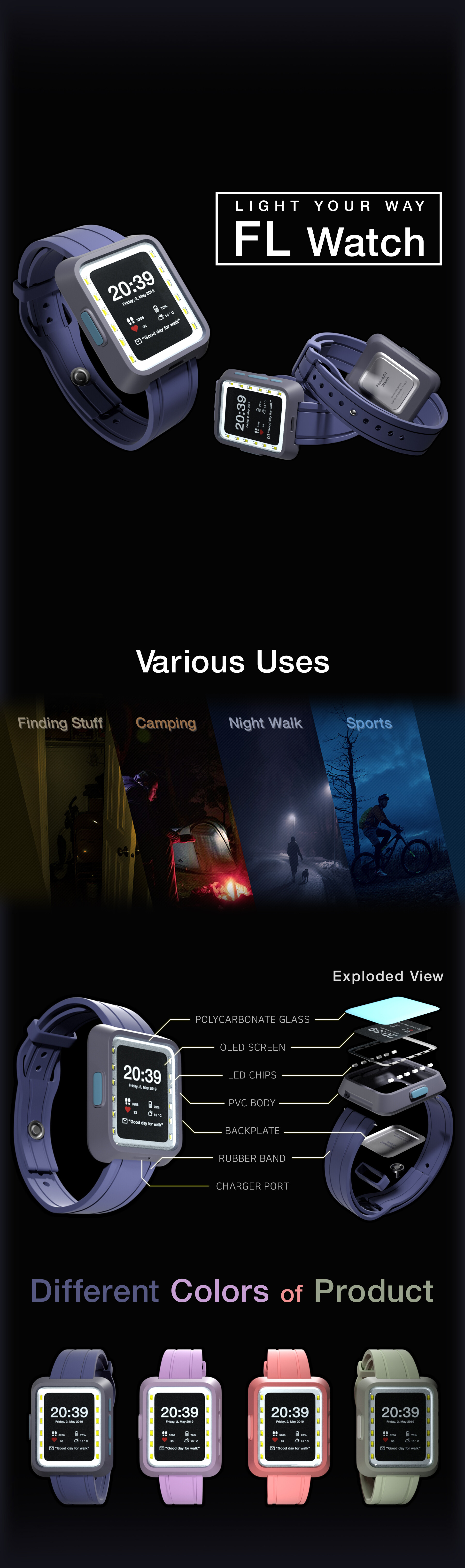 ArtStation - FL Watch - LED Flash Light Watch