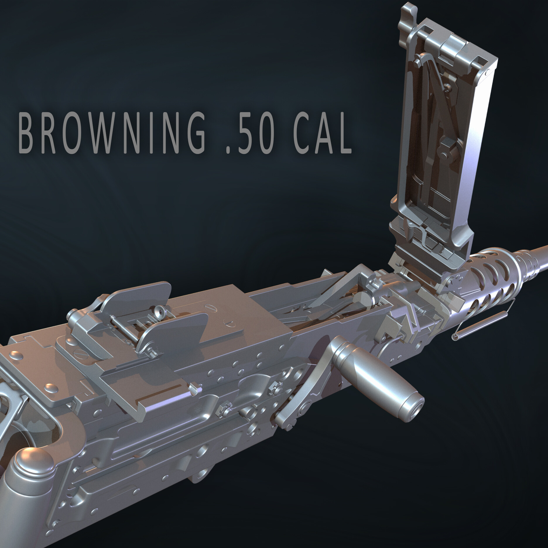 ArtStation - "Ma Deuce" M2 Browning .50 cal | High Poly