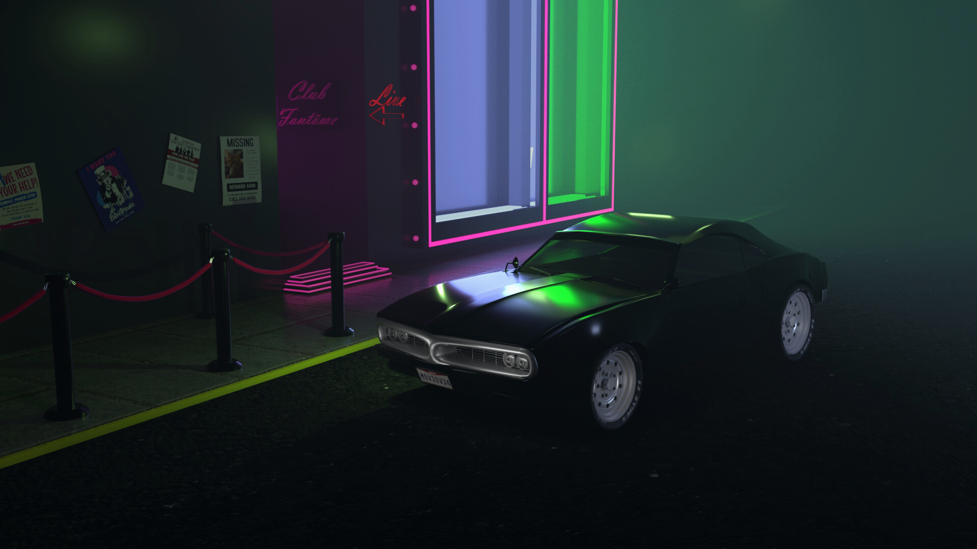 ArtStation - Muscle Car Render