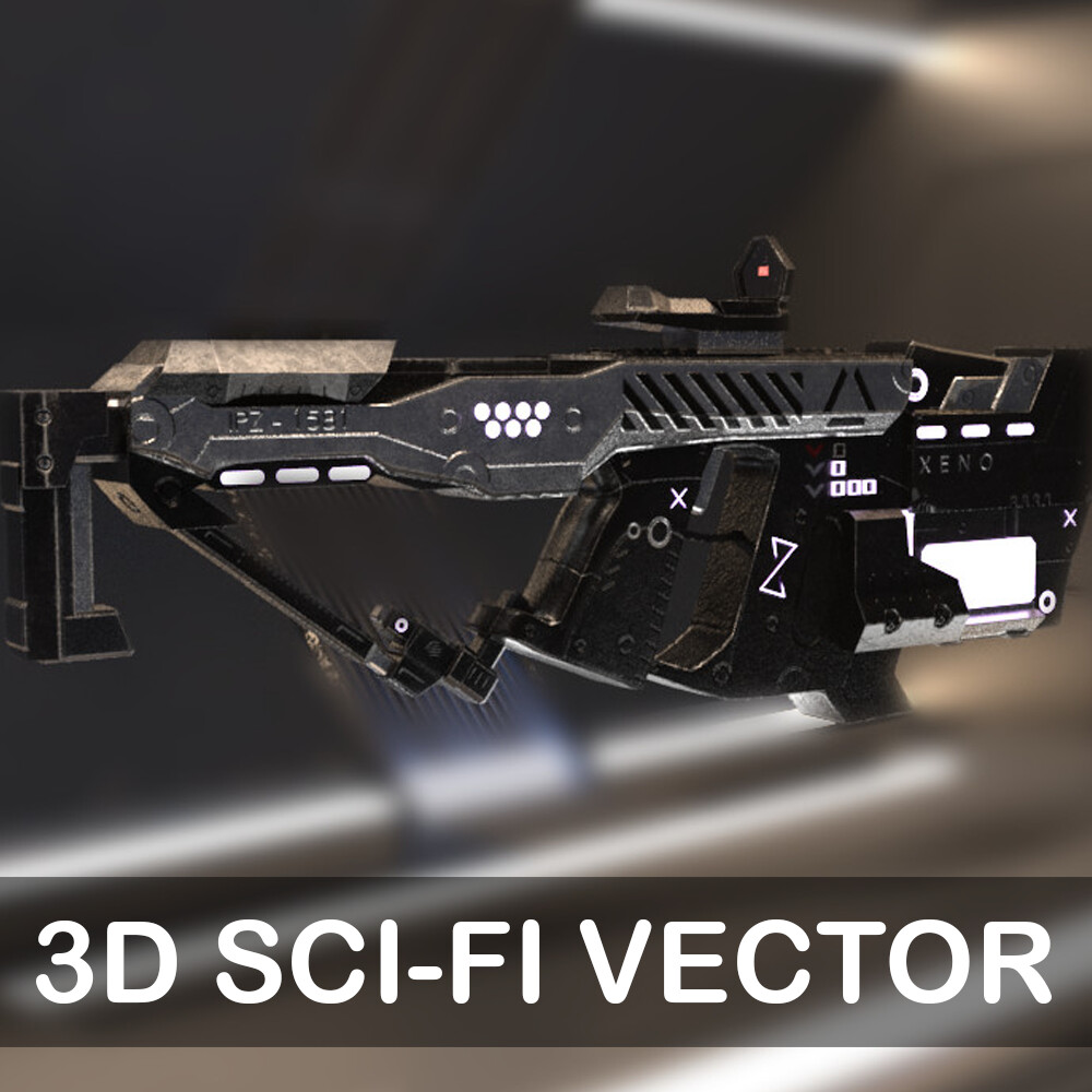 ArtStation - Sci-fi weapons : vector customs by JK_