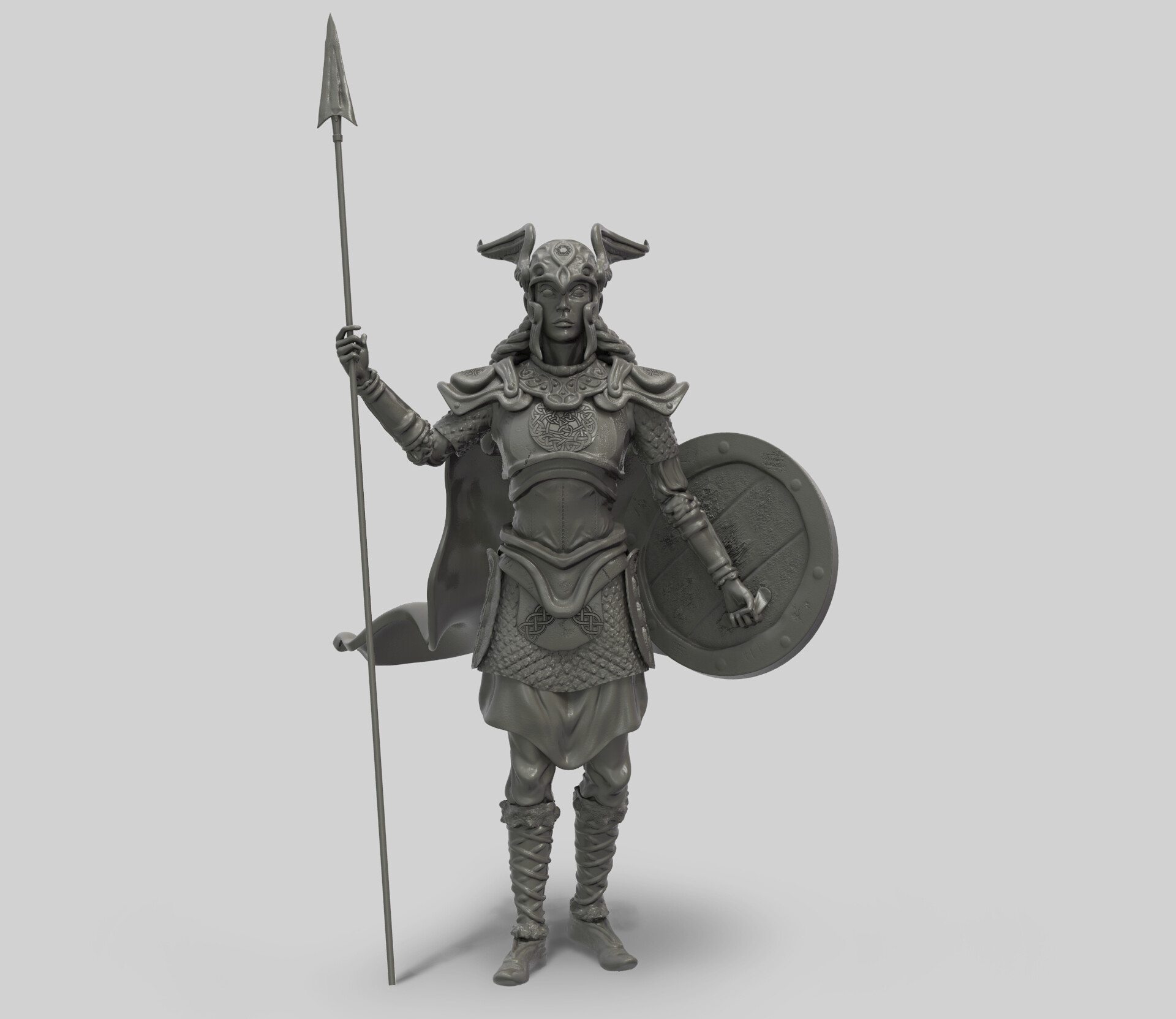 ArtStation - Valkyrie - a female figure sculpting