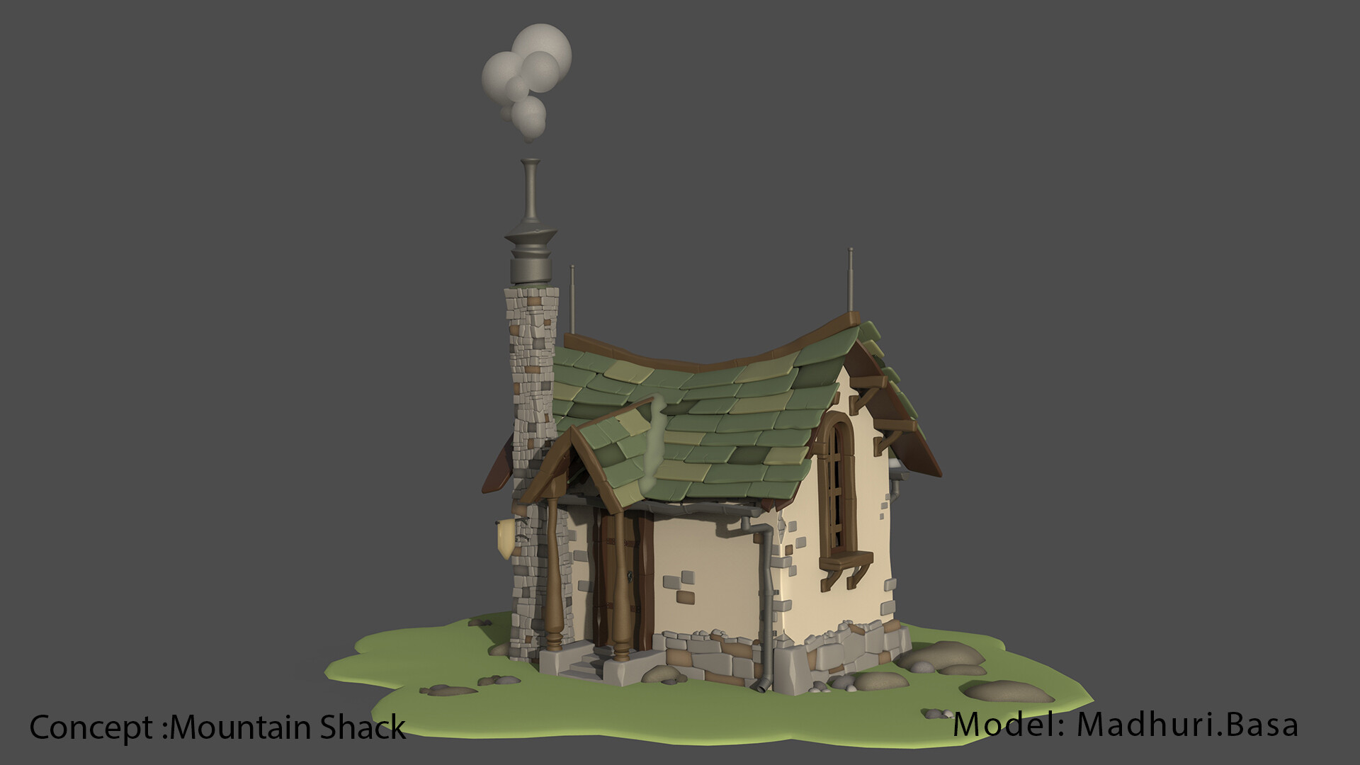 ArtStation - Mountain shack