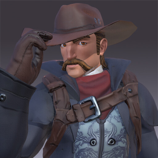 ArtStation - Human Male Gunslinger Heavy Outfit
