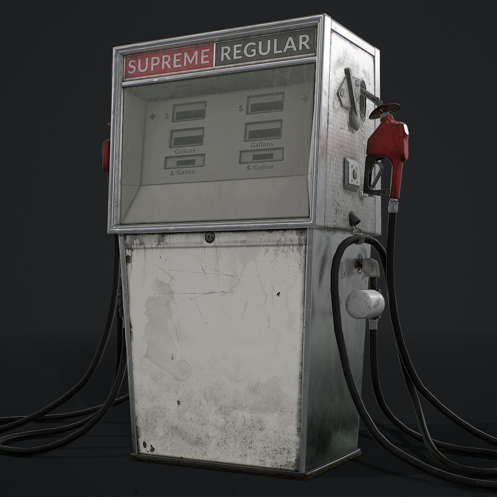 ArtStation - 70's Gas Pump