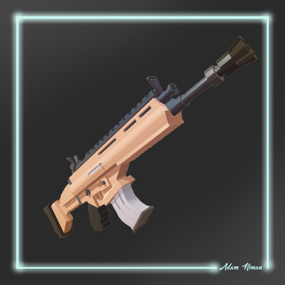 ArtStation - Fortnite Scar (Fan Art)