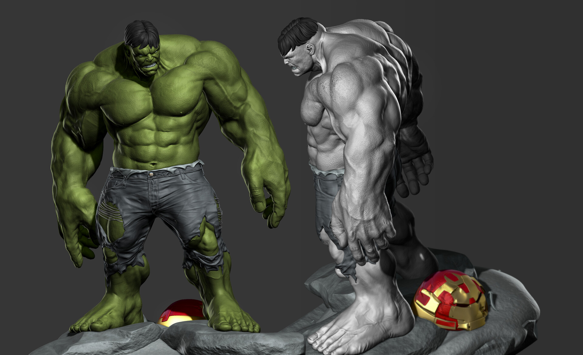 ArtStation - Working 1/4 scale Hulk.