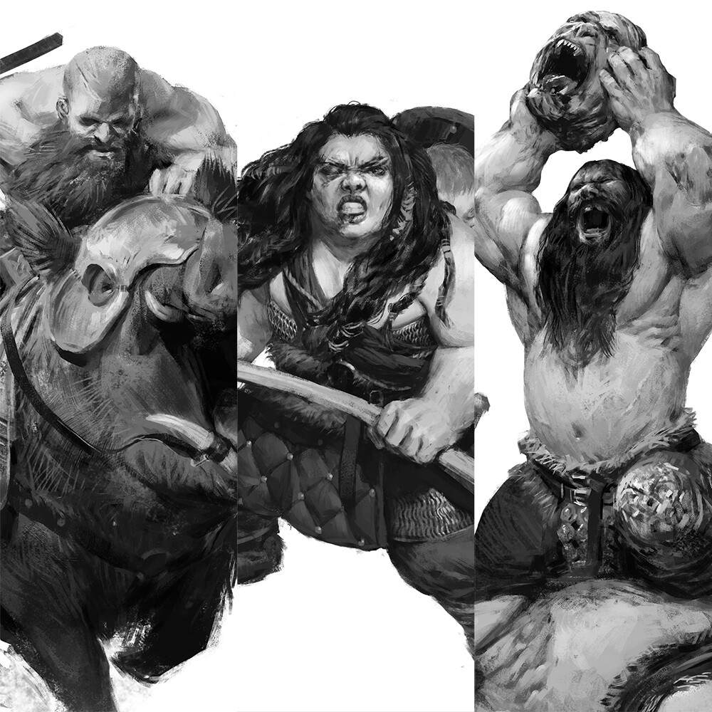 ArtStation - some dwarf sketches