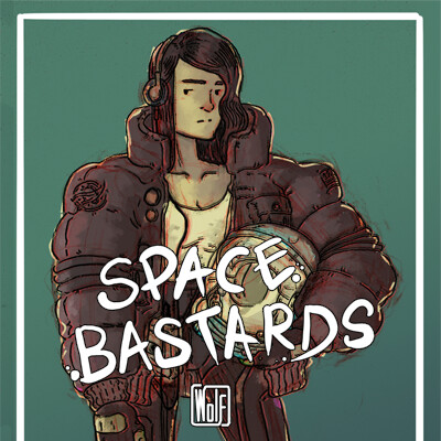 ArtStation - Space Bastards comic cover 02