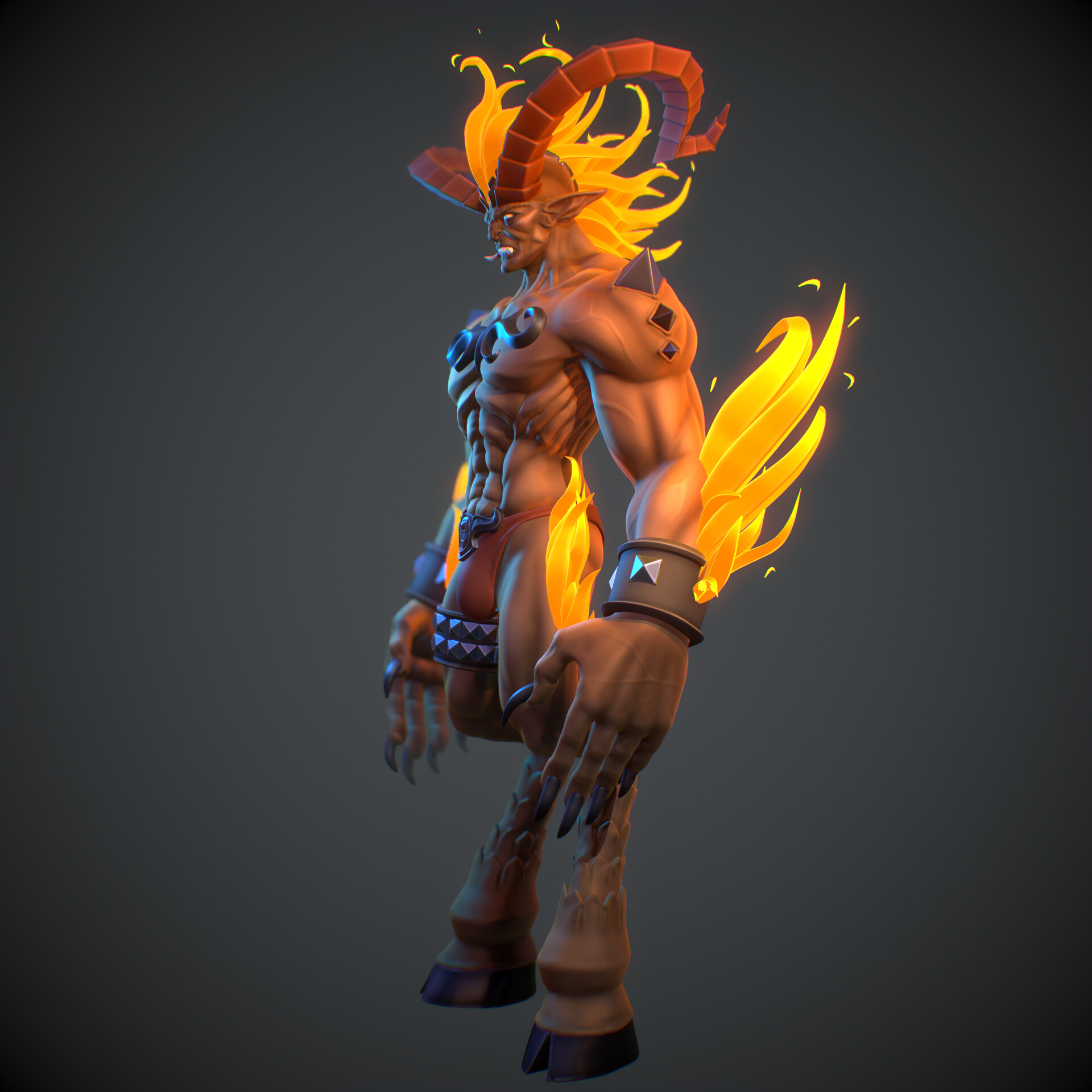 ArtStation - Ifrit (FF7 fanart)