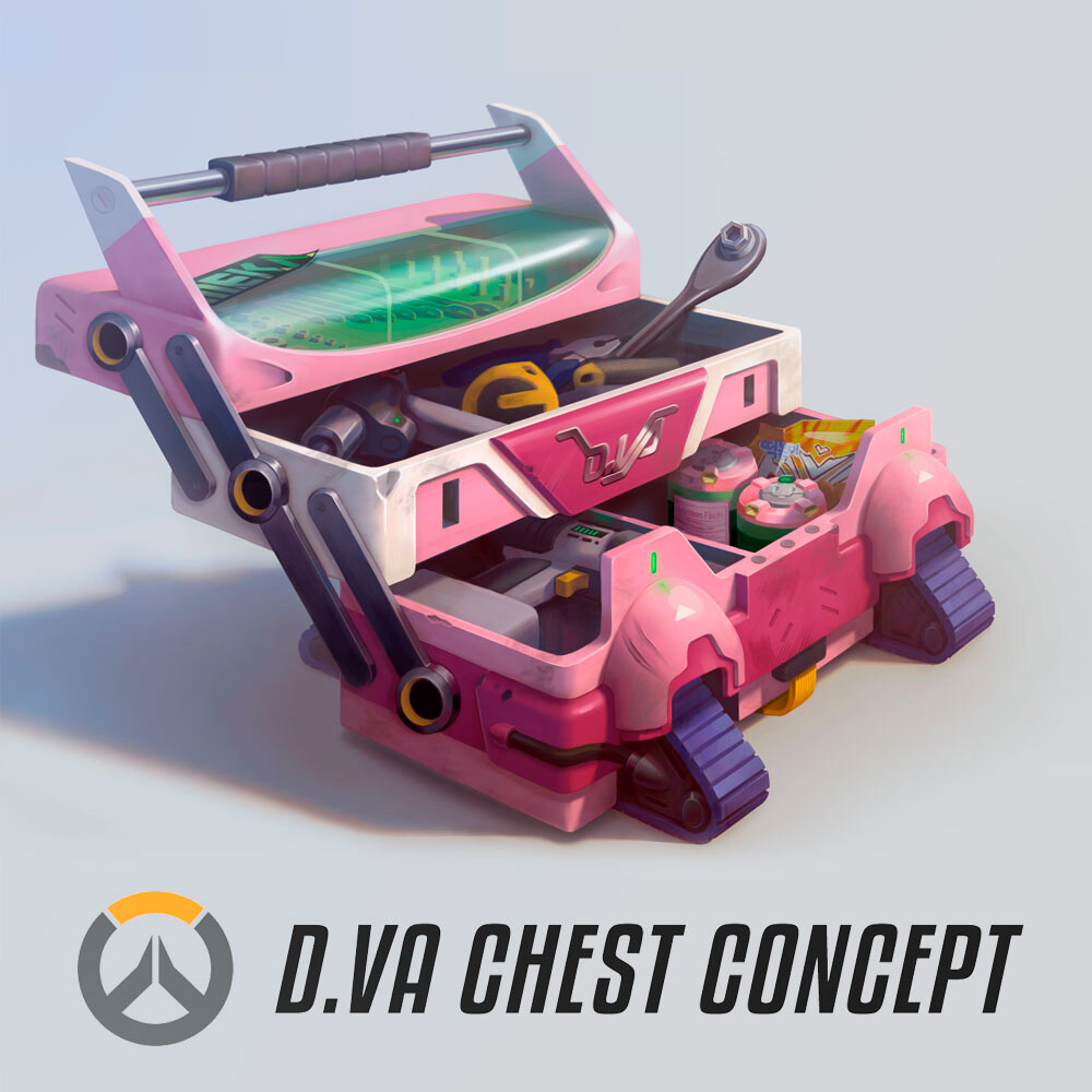 ArtStation - D.Va chest concept