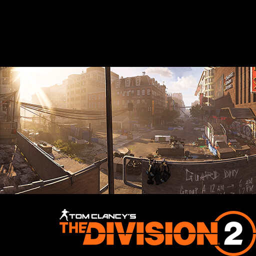 ArtStation - The Division 2 - District Union Arena - Street - Camps