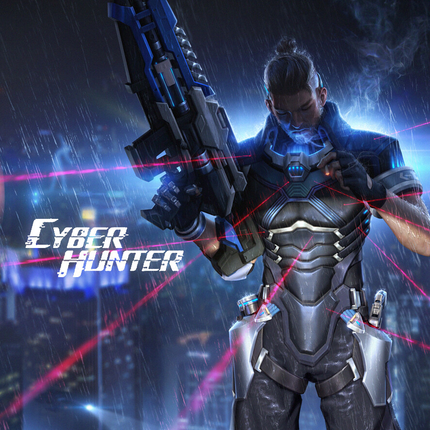 ArtStation - Cyber Hunter game illustration