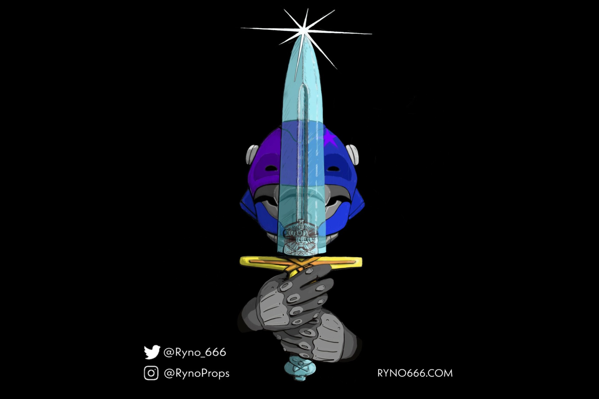 ArtStation - "Exo and Sword"