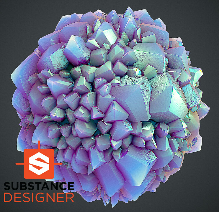 ArtStation - Stylized Crystals - Substance Designer
