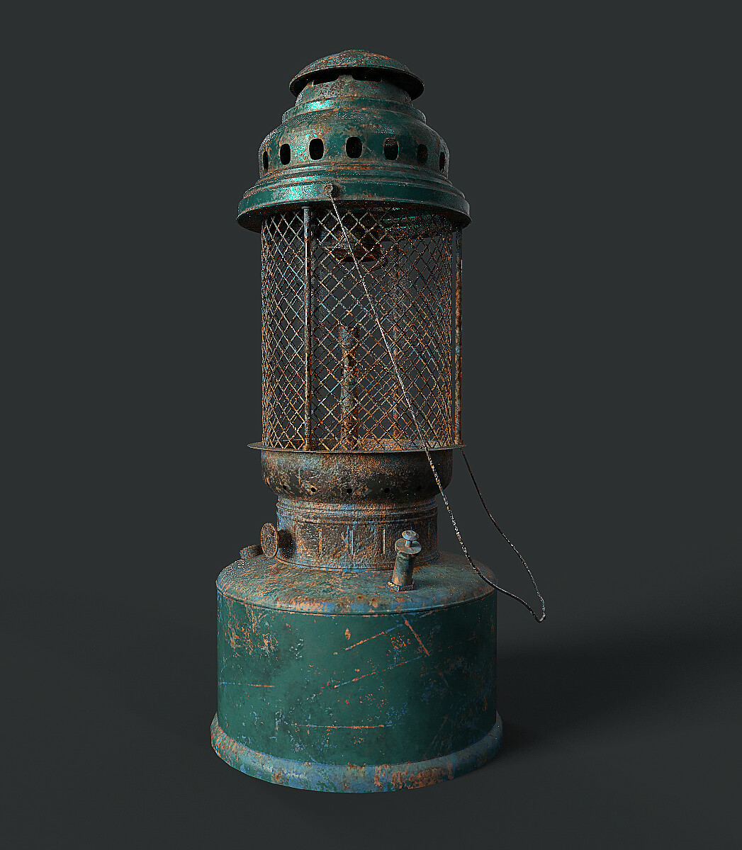 ArtStation - old rusty lantern