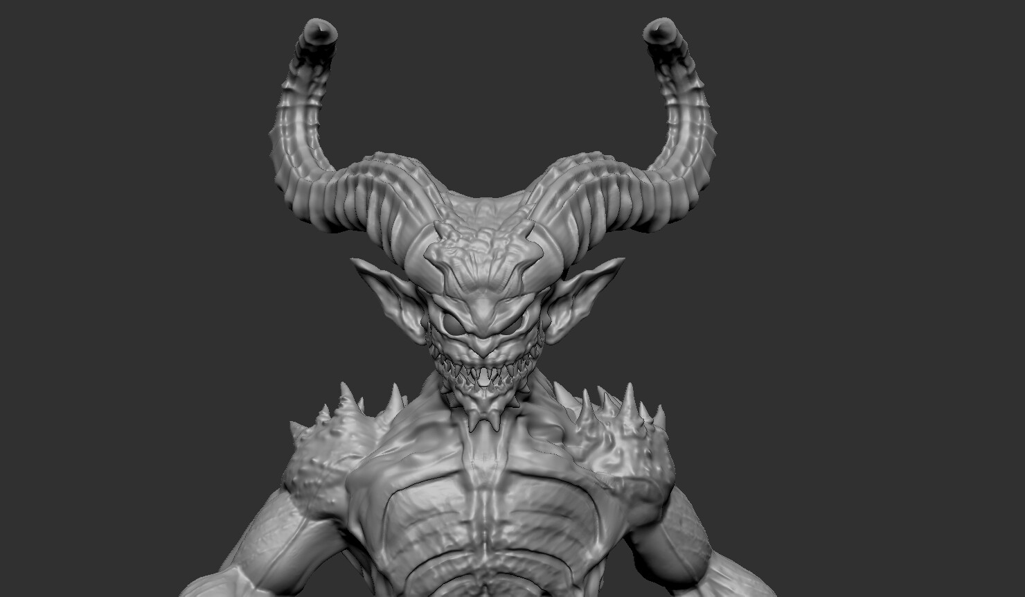 ArtStation - Demon sculpt