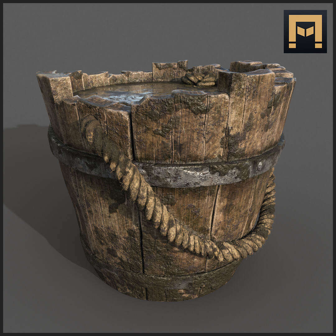 ArtStation - Wood Bucket - Textures series