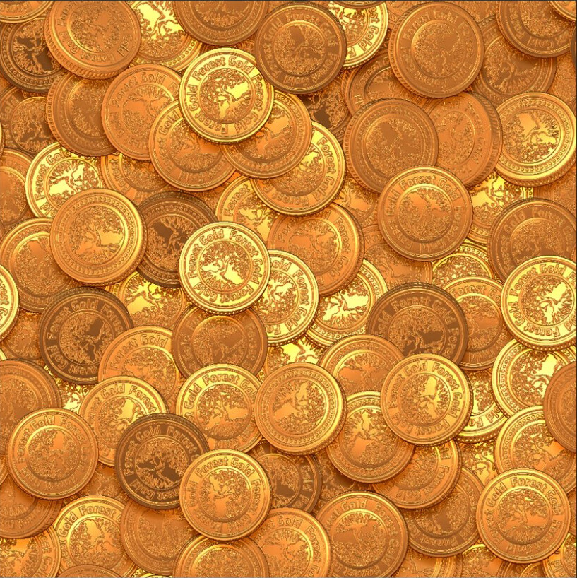 ArtStation - Gold Coin Tile