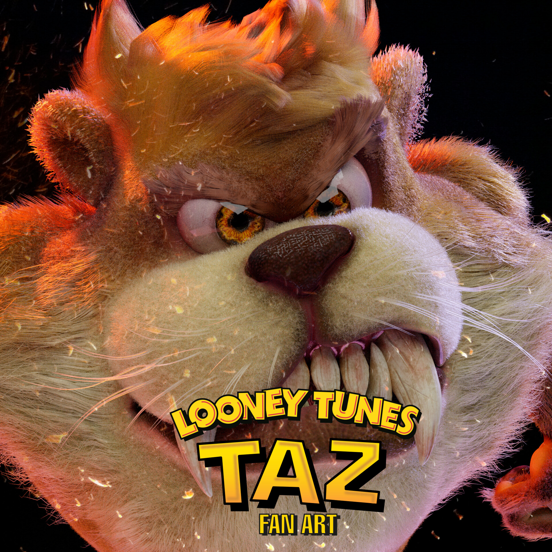 ArtStation - Tasmanian devil- Fan Art -TAZ