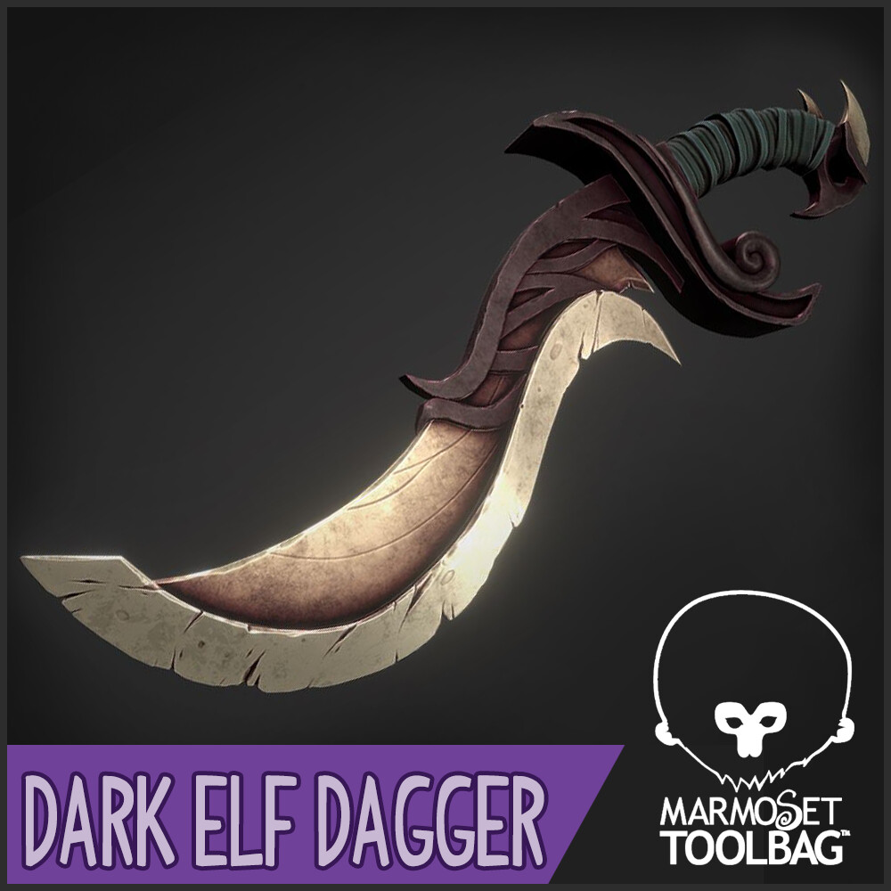 ArtStation - Dark Elf Dagger