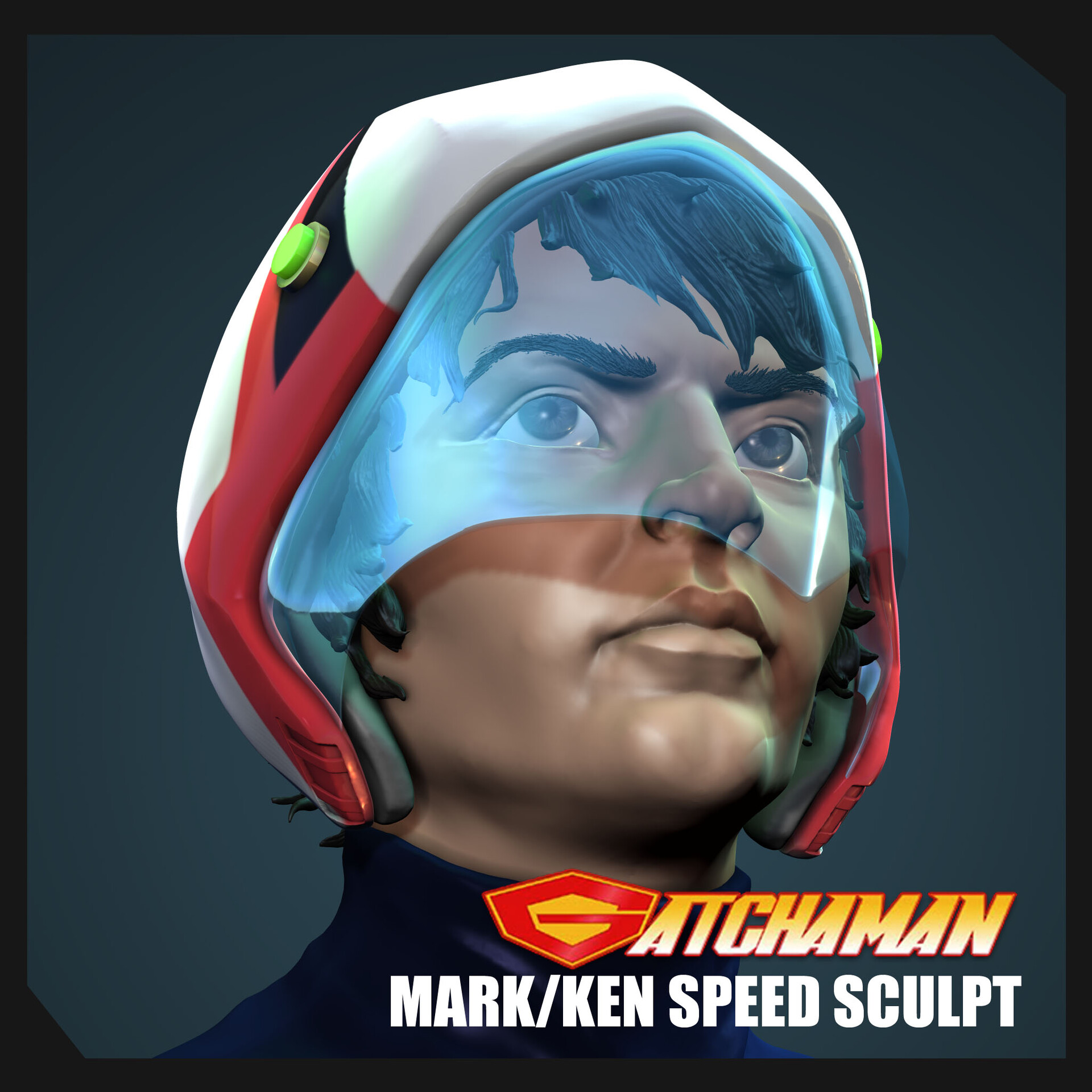 ArtStation - G-Force Ace Goodheart/Ken Washio WIP2