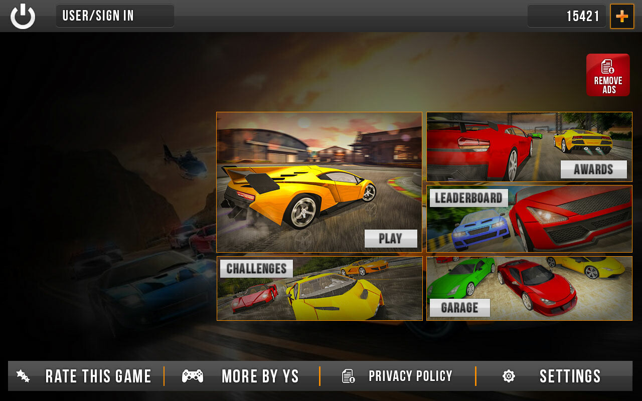 ArtStation - Car Racing Game GUI