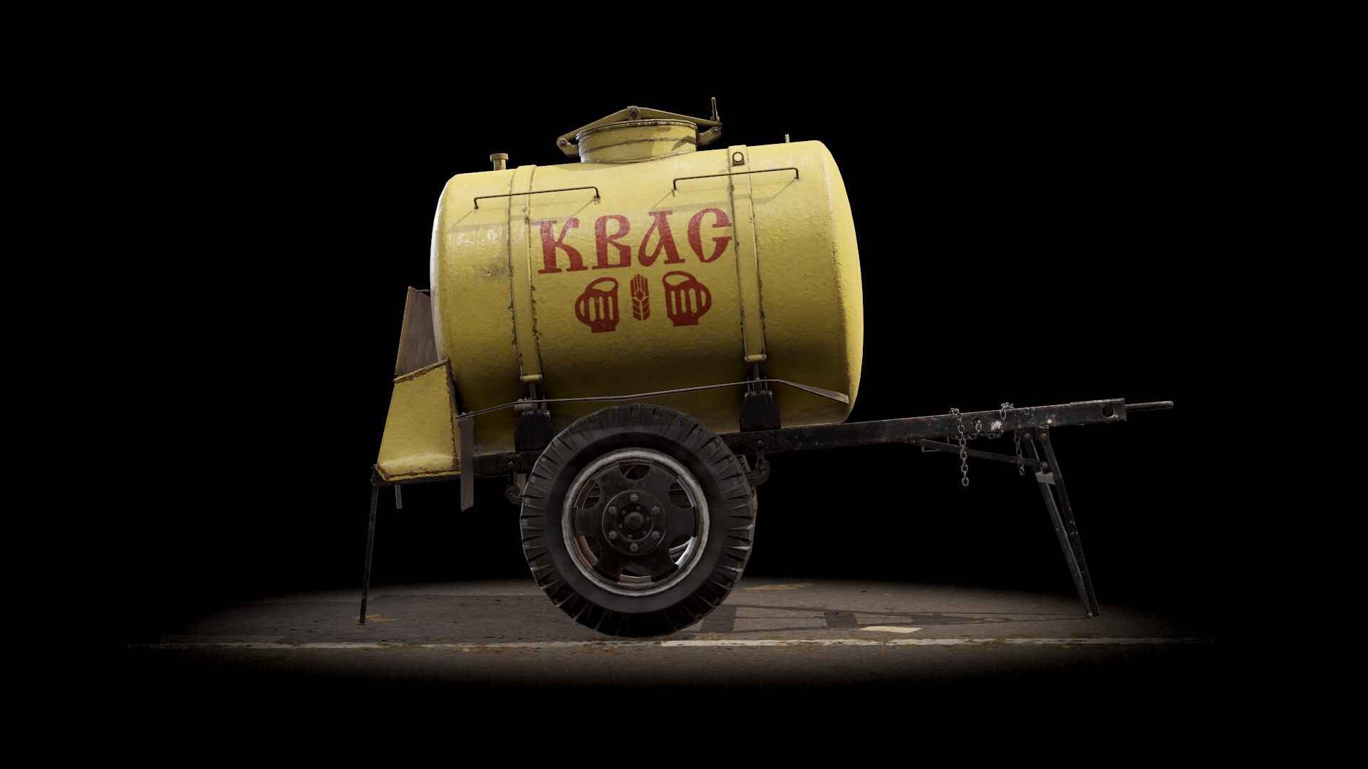 ArtStation - Retro Barrel Kvass ( ACPT-0,9 ) - Game asset