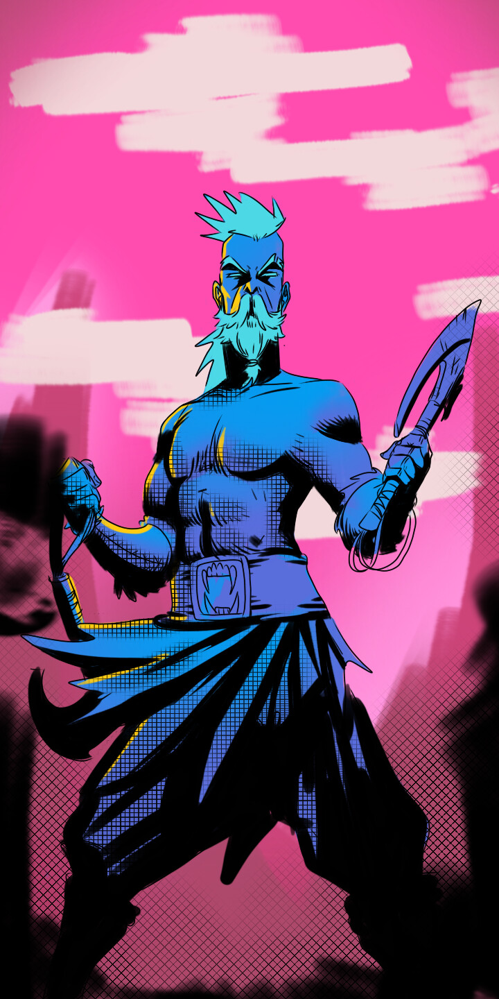 ArtStation - Neon viking