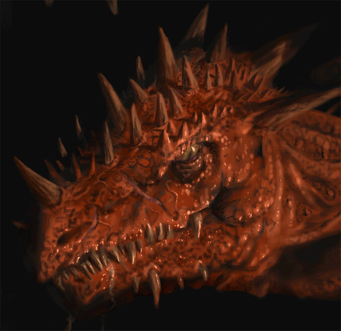 ArtStation - Red dragon